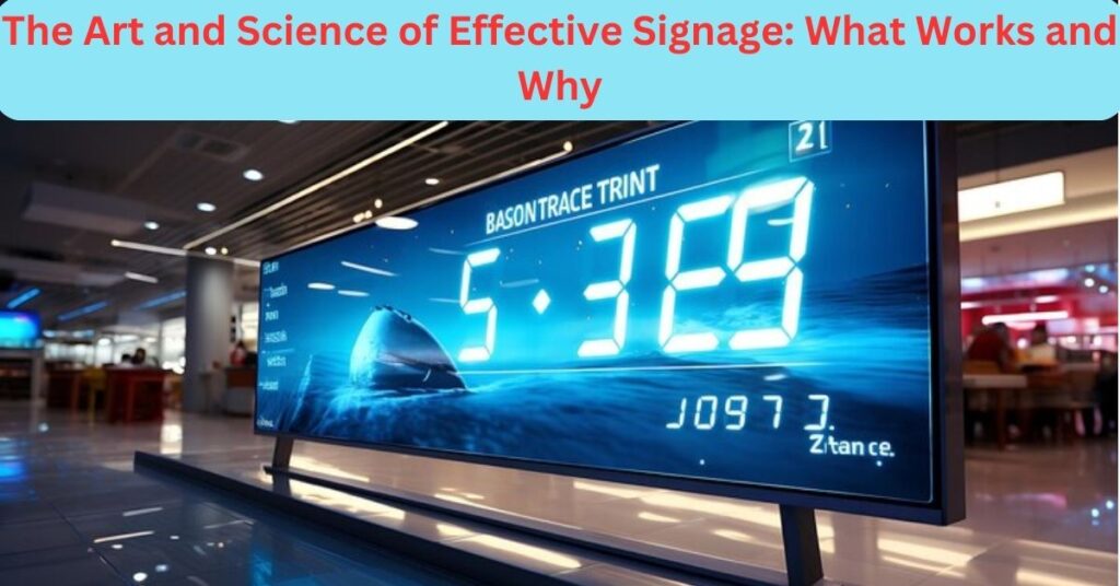 The Art and Science of Effective Signage: What Works and Why - Discover ...